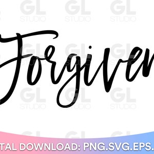 Forgiven SVG, Redeemed SVG, Easter Svg, Dxf, Png, Spiritual SVG, Jesus ...