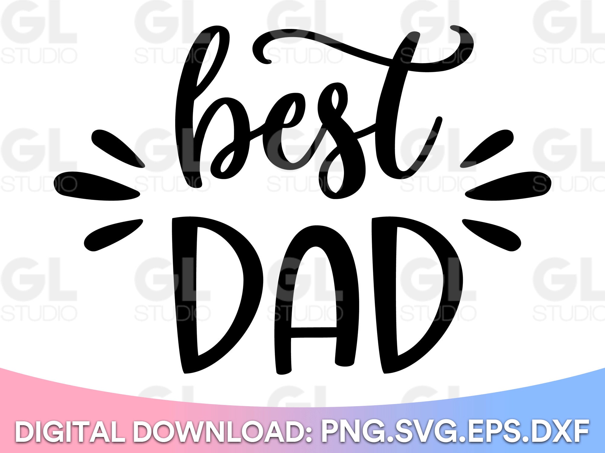 Best Dad SVG Father's Day Svg DAD Svg Dxf Png Best - Etsy