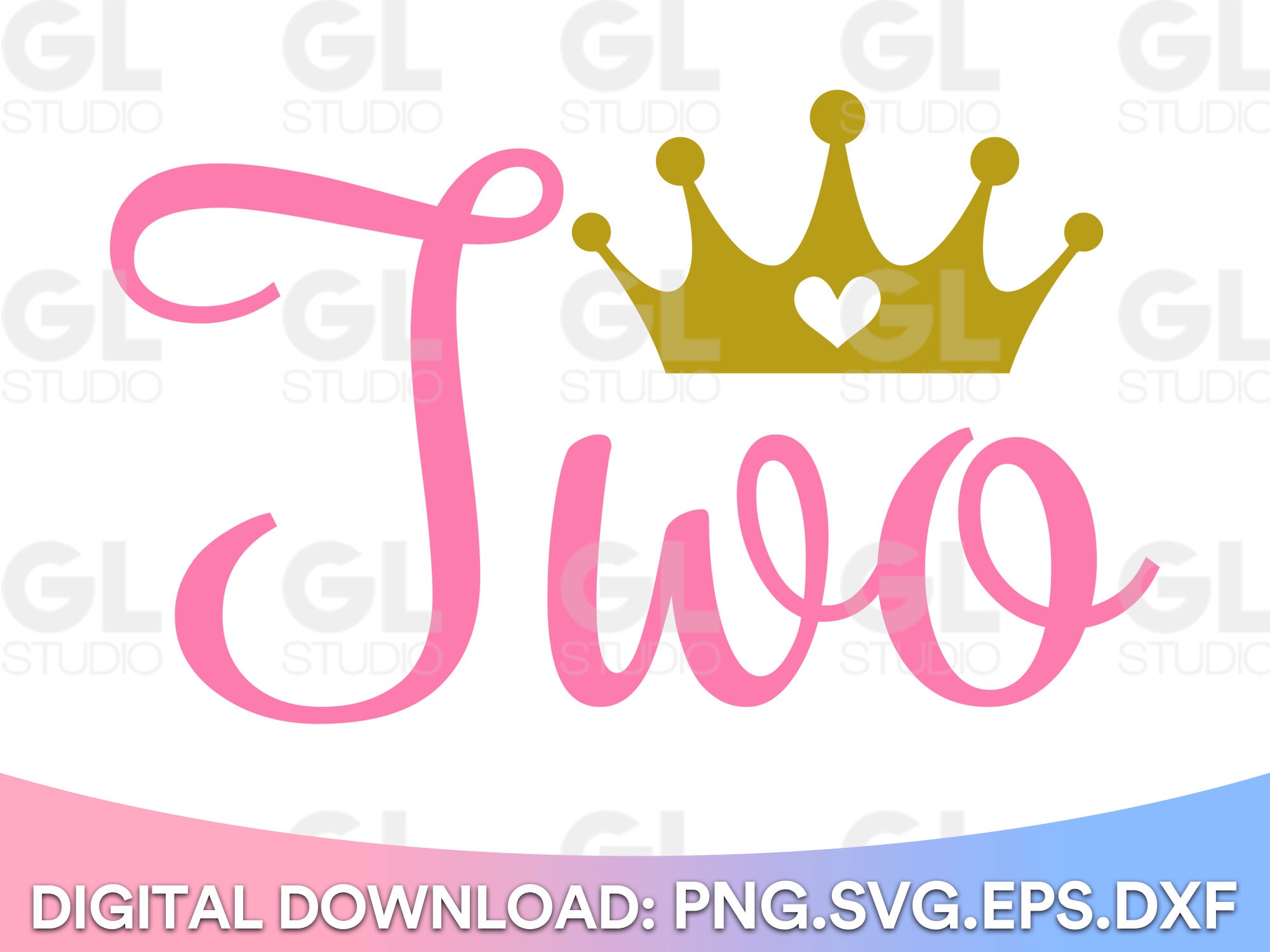 Two SVG Second Birthday Svg 2nd Birthday Svg Princess - Etsy
