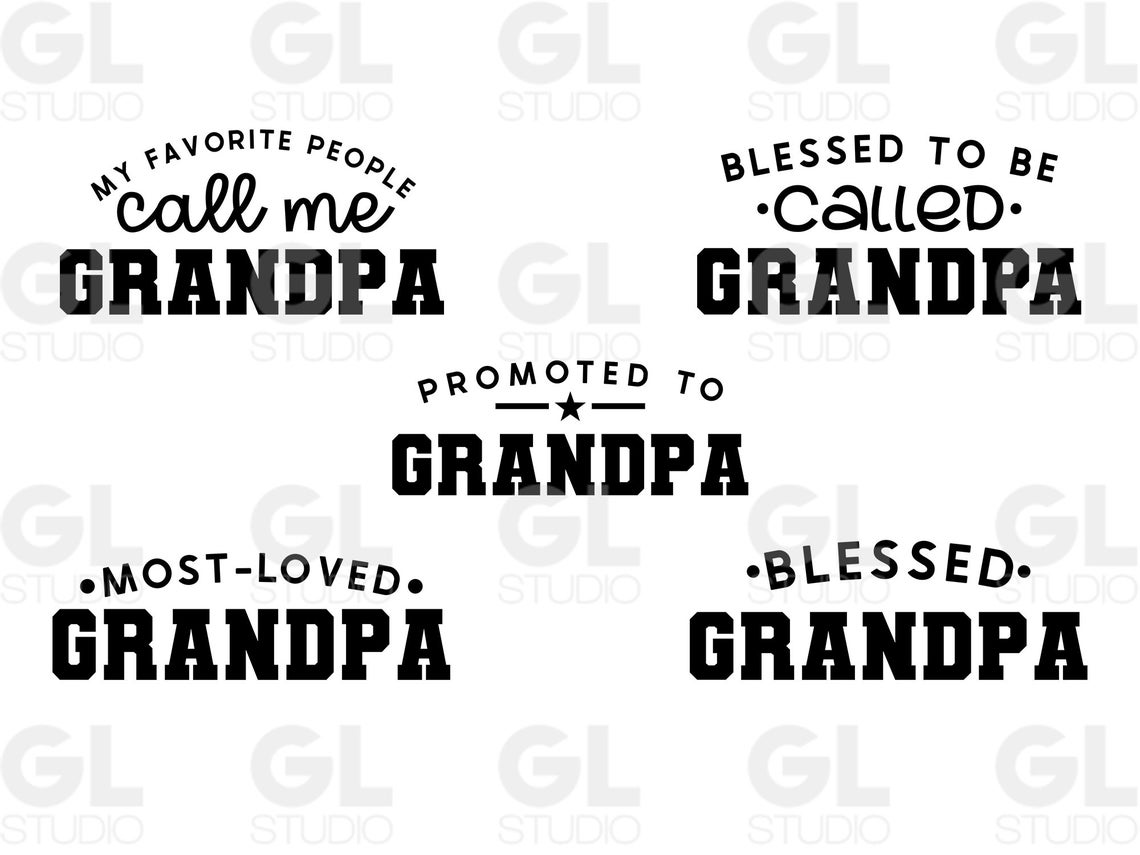 Grandpa SVG Bundle Grandpa Bundle Father's Day Svg - Etsy