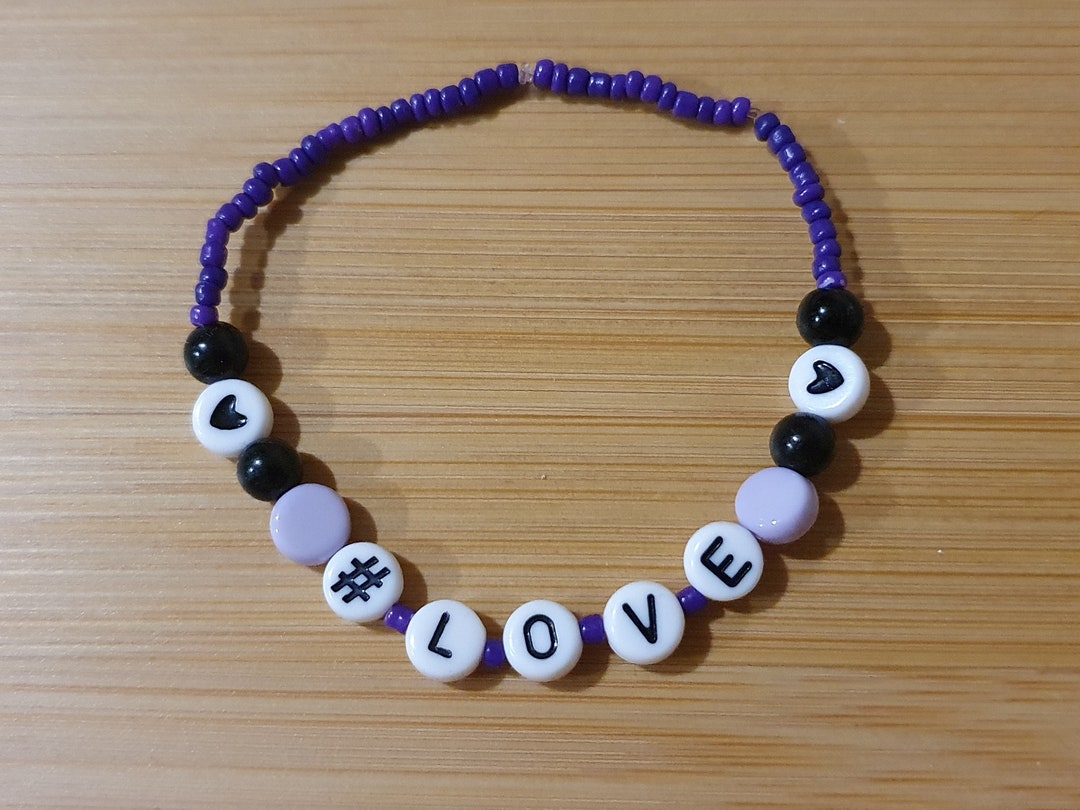 Handmade Hashtag Bracelet Love Stretchy - Etsy.de