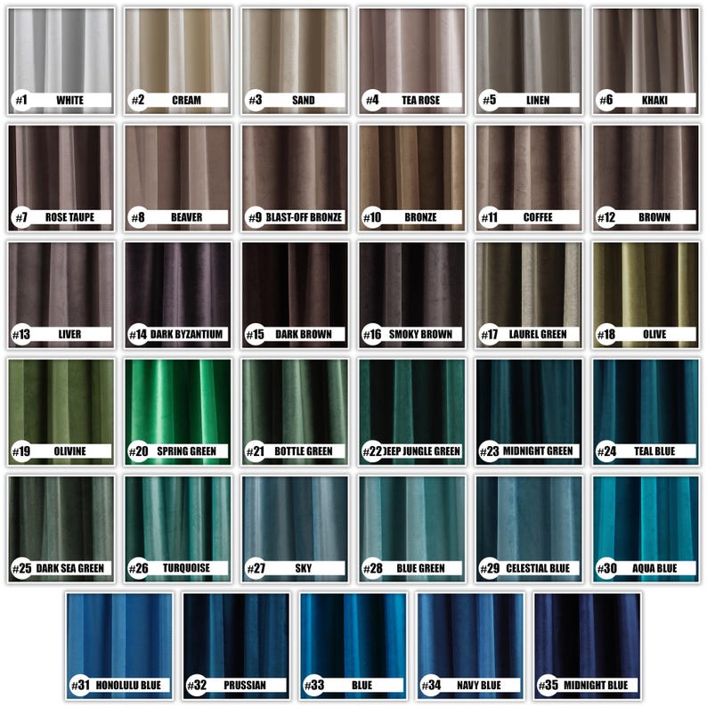 Matte Velvet Cushion Covers: 70 Color Options, Set of 2 - Etsy