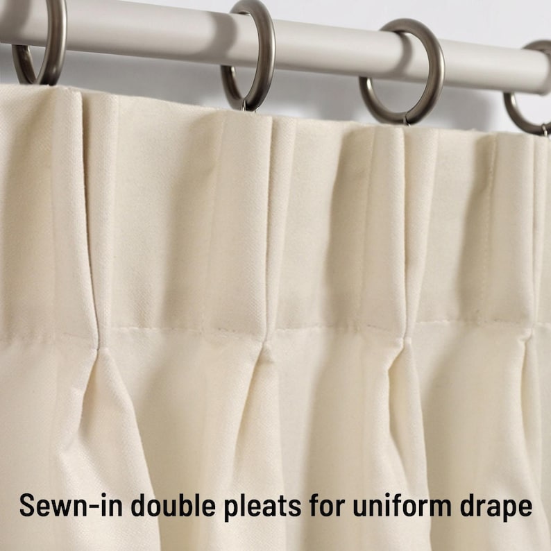 Extra Wide & Extra Long Double Pinch Pleated/french Pleat Pink Color ...