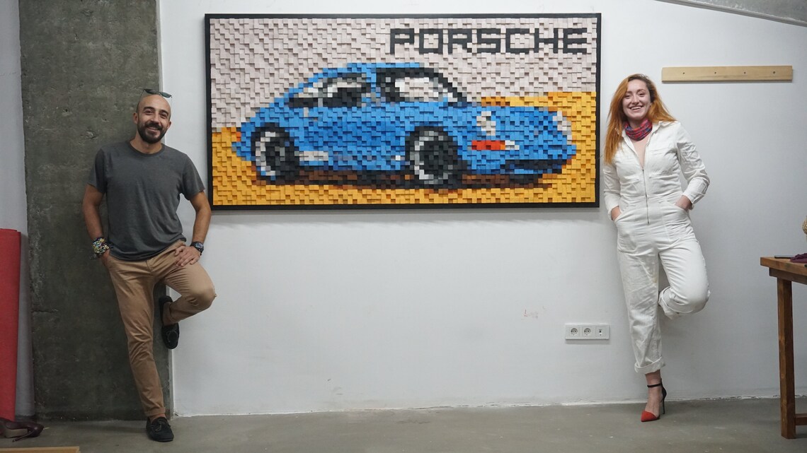 Porsche Wall Art Wood Pixel Art Porsche Poster Apartment - Etsy Canada