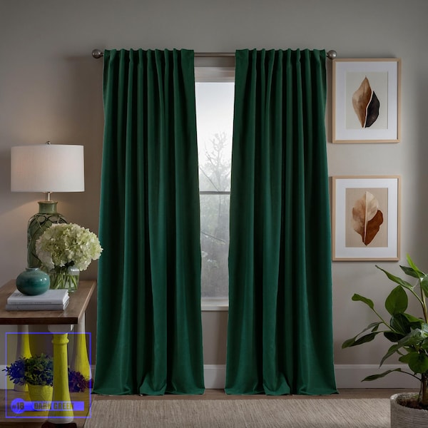 Velvet Curtain Panel - Etsy