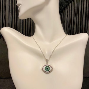 Realistic Eye Necklace- Eye Jewelry- Halloween Jewelry- Handmade ...