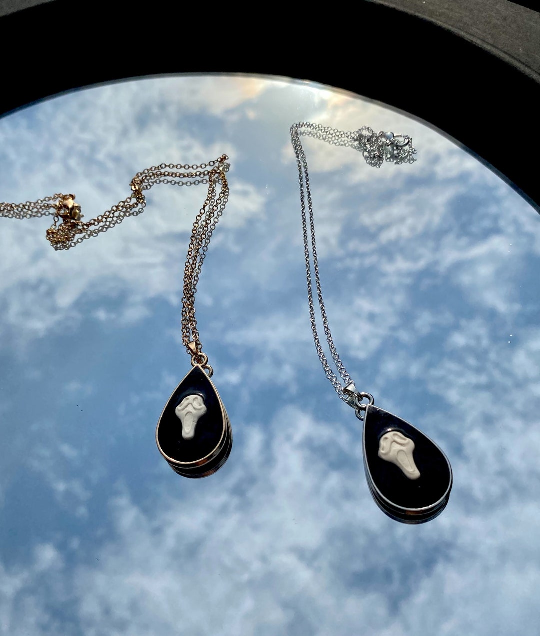 Ghostface Cameo Necklace Halloween Jewelry Horror Jewelry Cameo ...