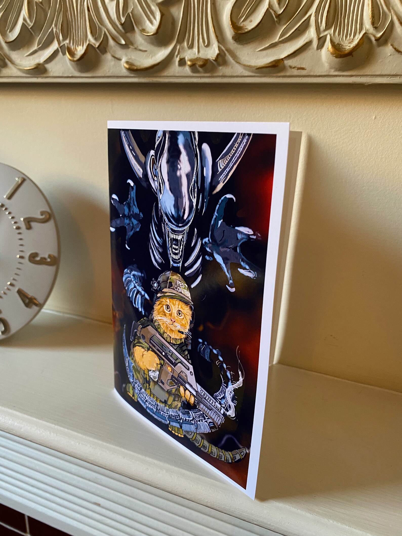 Alien & Jonesy Greeting Card or A4 Print - Etsy