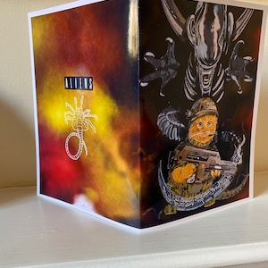 Alien & Jonesy Greeting Card or A4 Print - Etsy