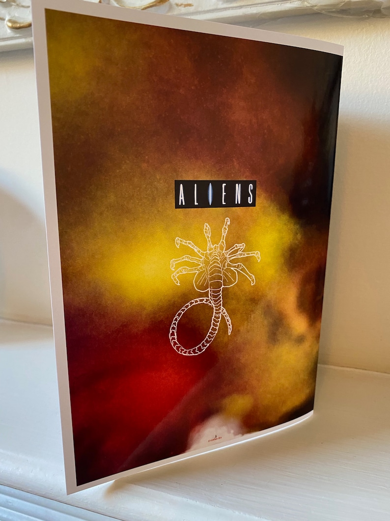 Alien & Jonesy Greeting Card or A4 Print - Etsy