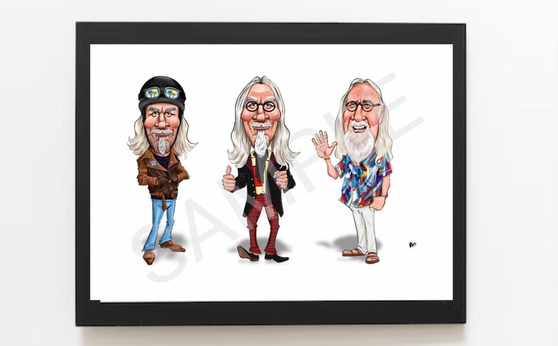 Billy Connolly through the Years Cartoon Caricature Collection - Etsy
