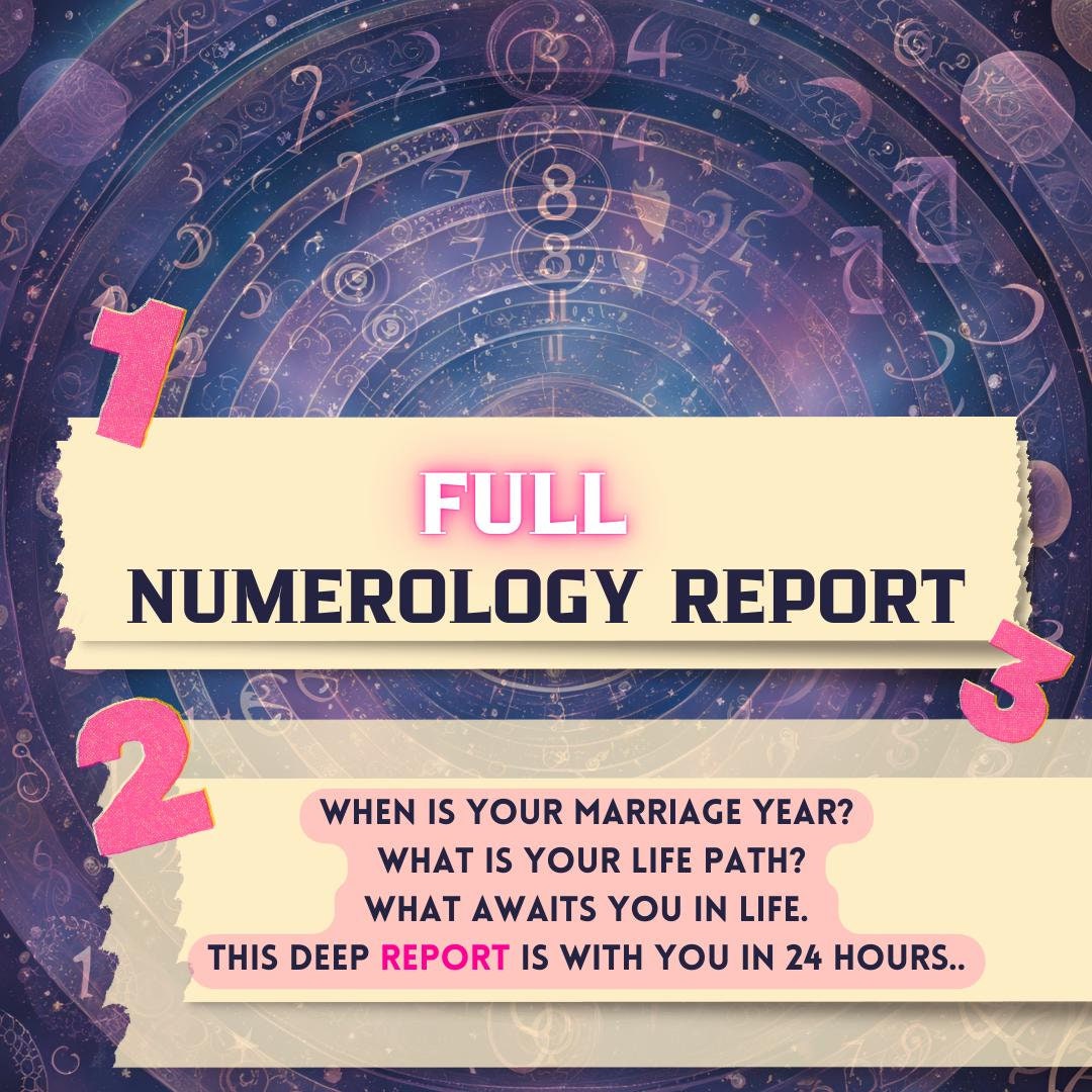 SAME HOUR Full Numerology Report, Birth Chart, Destiny Matrix Analysis ...
