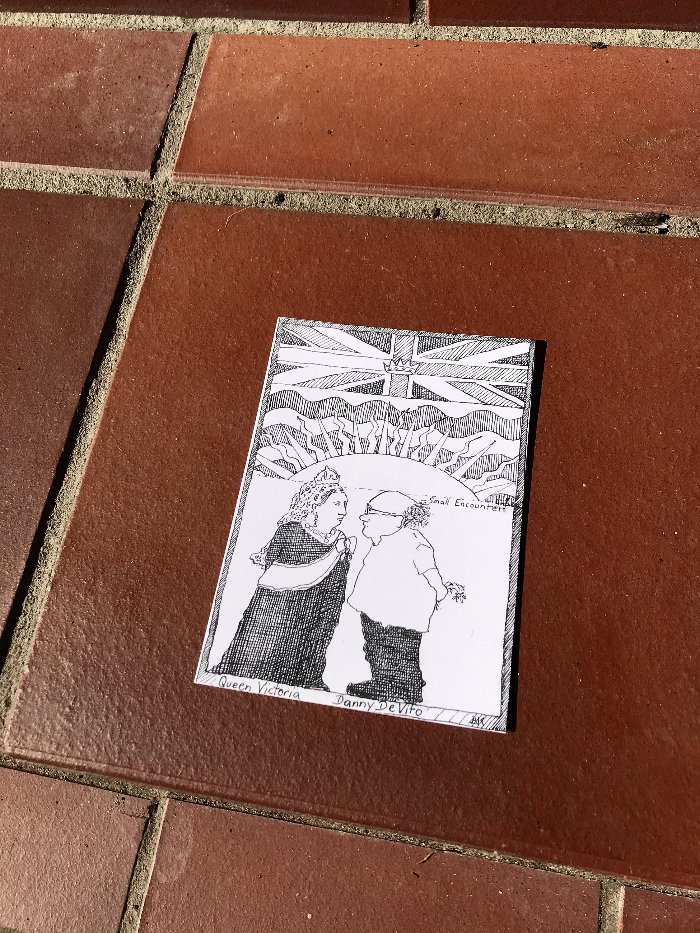 Queen Victoria Devito Postcard: British Humor Art, Hand-drawn - Etsy