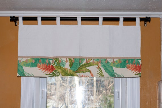 Tab Valance Valance Window Treatment | Etsy