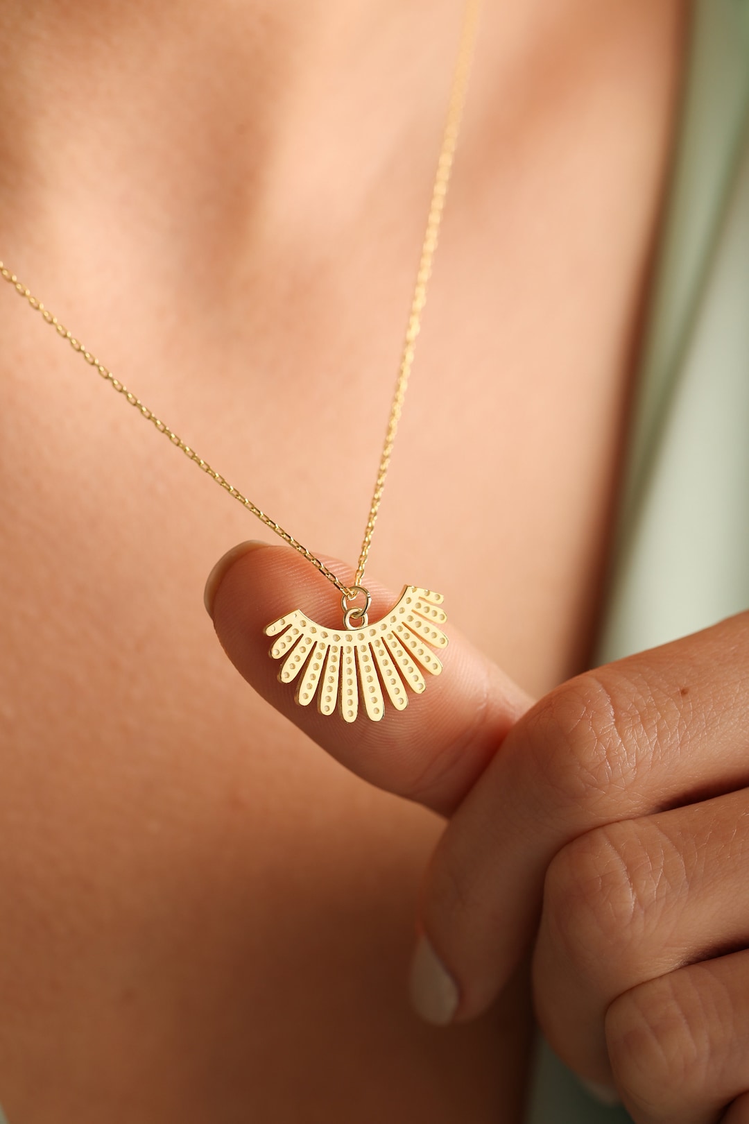 RBG Necklace, Silver Feminist Necklace, Ruth Bader Ginsburg Gift, RBG ...