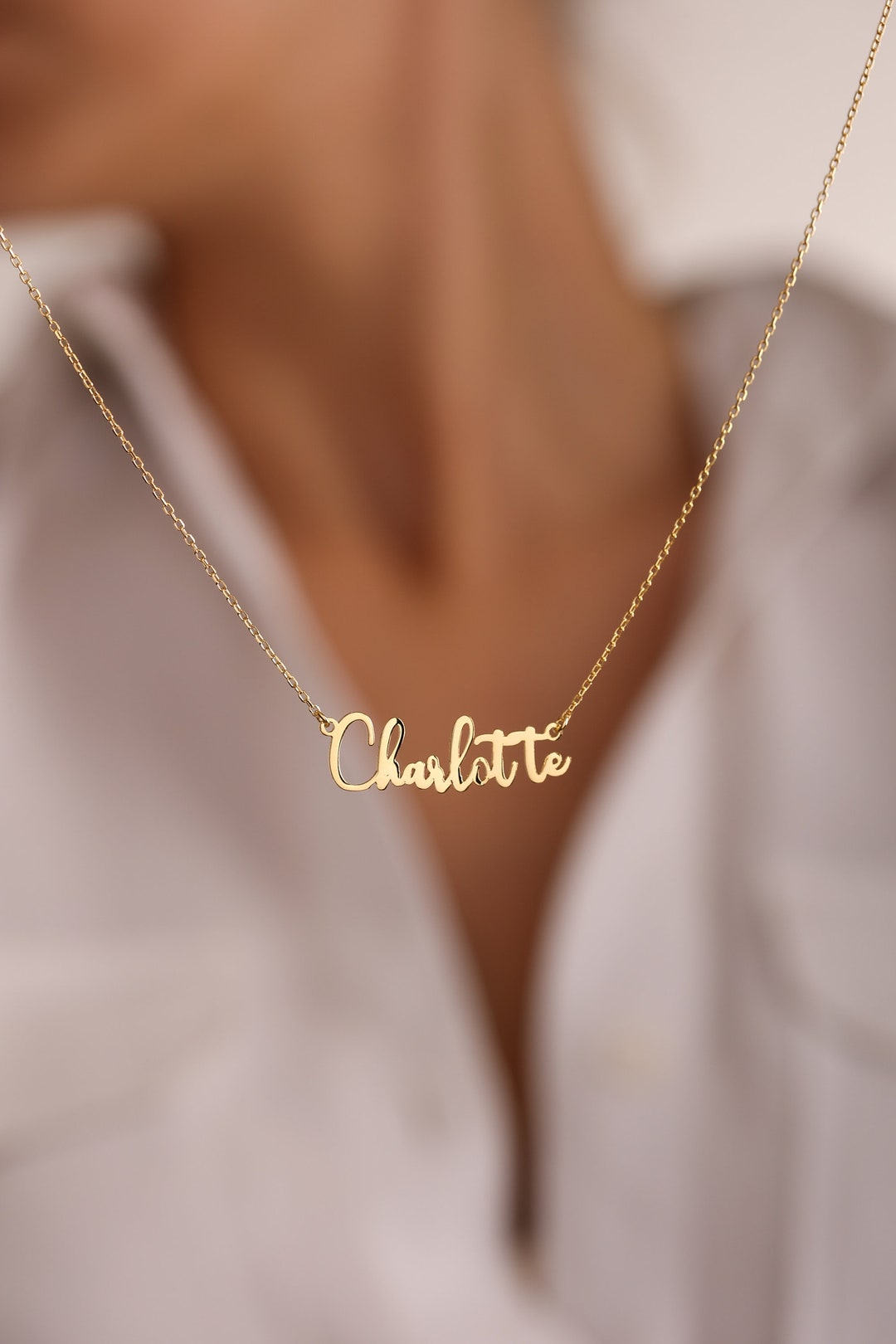 Personalized Name Necklace, Custom Necklace, Dainty Name Necklace ...