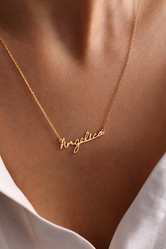 Personalized Name Necklace Custom Necklace Dainty Name - Etsy