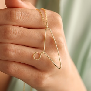 Feminist Necklace, Clothing Hanger Pro-choice Necklace, Feminist ...