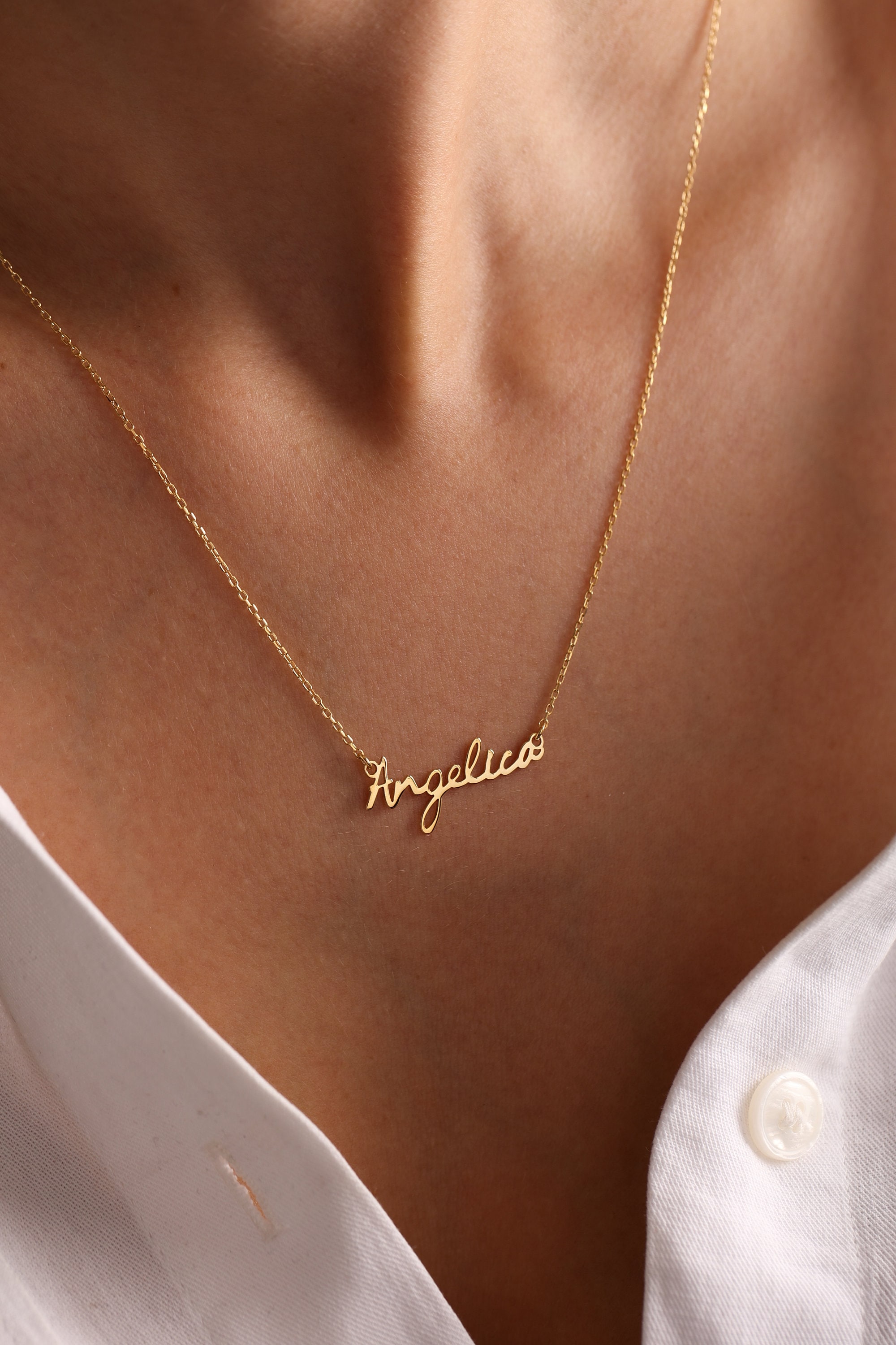 Personalized Name Necklace, Custom Necklace, Dainty Name Necklace ...