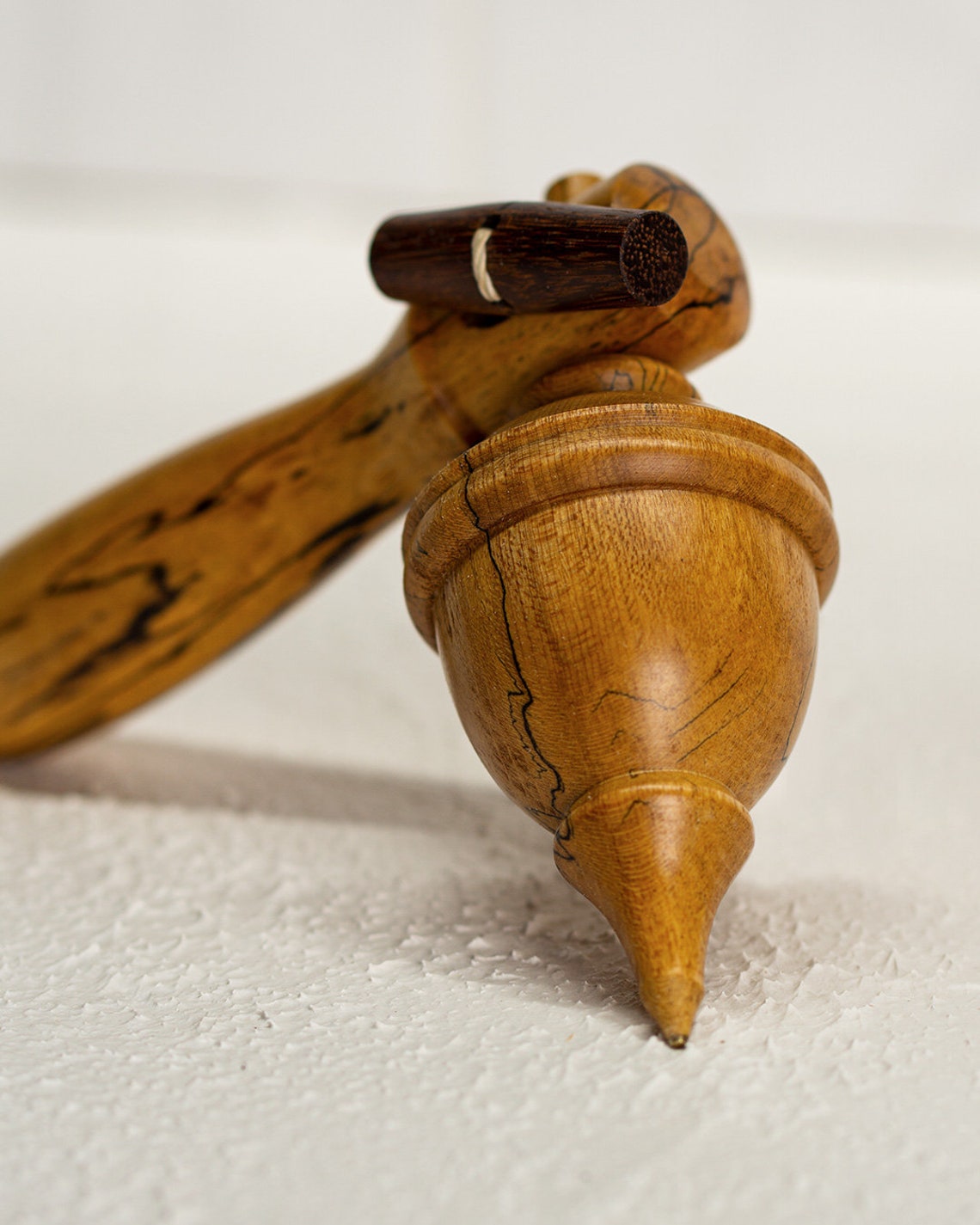 Wooden Spinning Toy Top With Handle - Etsy