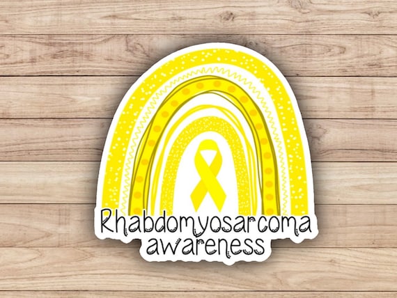 Rhabdomyosarcoma Cancer Awareness Sticker Sarcoma Yellow - Etsy