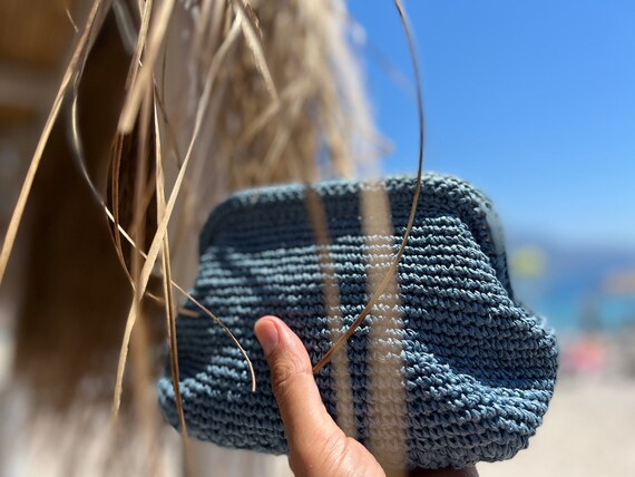 Blue Raffia