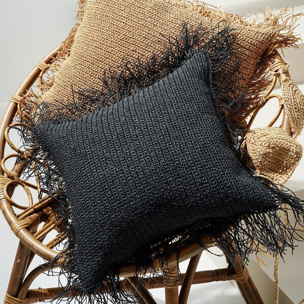 Straw Cushion - Etsy