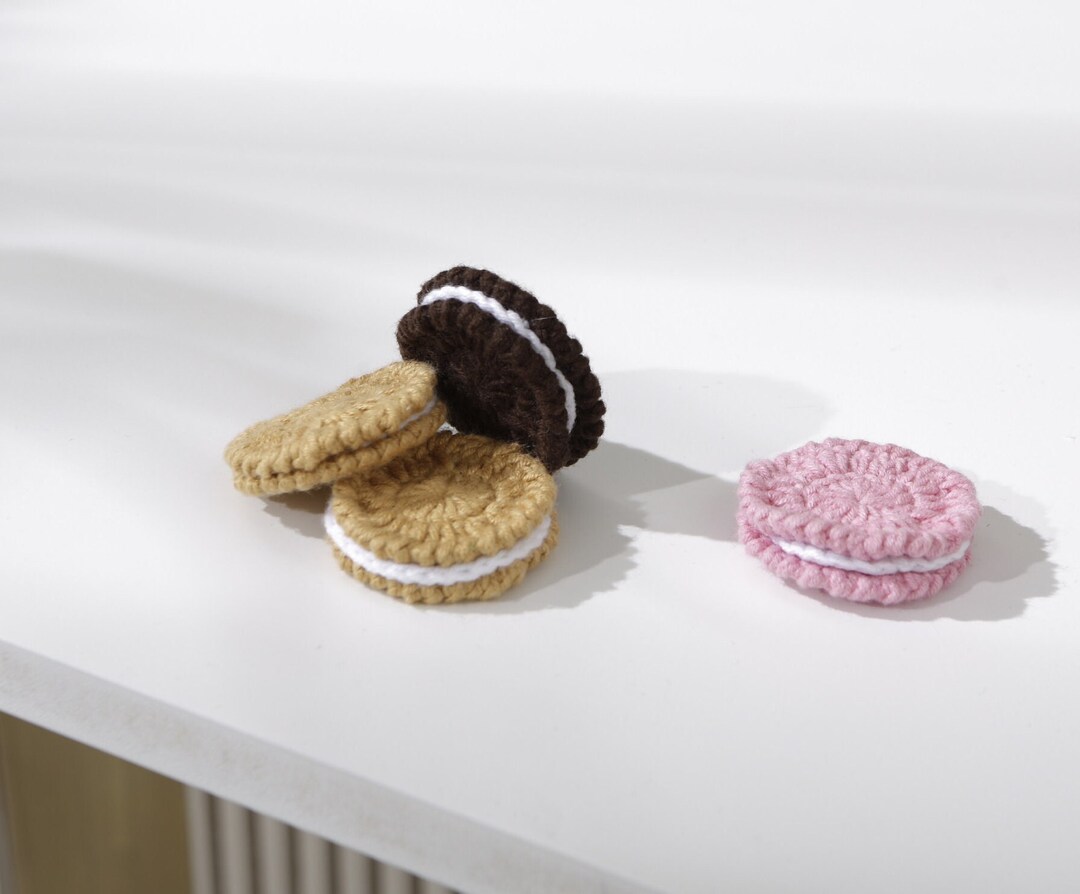 Crochet Cookies, Mini Amigurumi Crochet Cookie, Crochet Amigurumi Pink ...