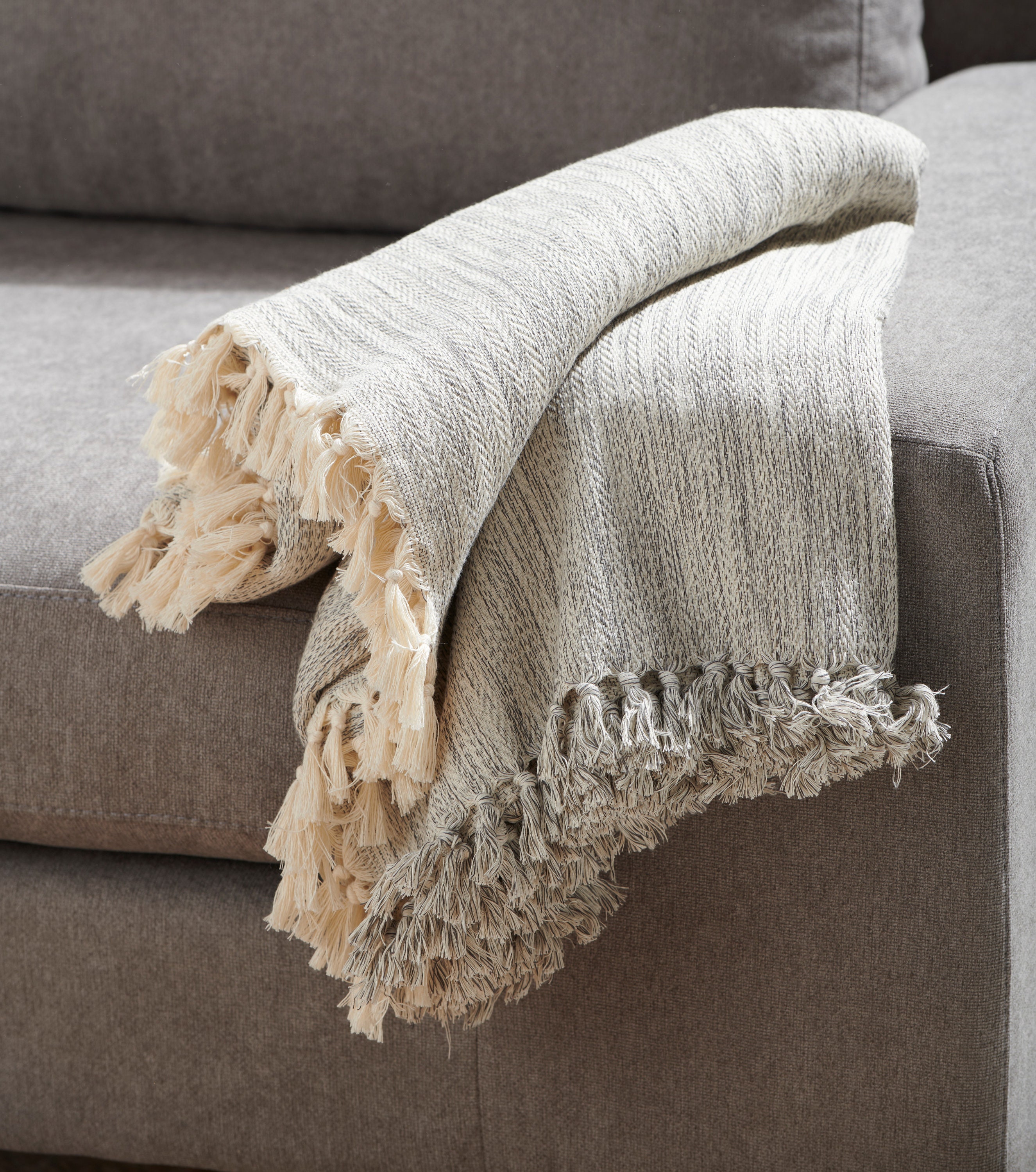 Turkish Bed Throw, Grey Single Bedspread, Boho Blanket, SOFA Throw ...