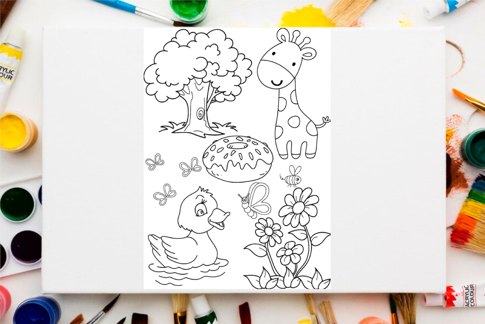 Coloring Sheet, Coloring Page for Kids, PDF Printable Coloring Pages ...