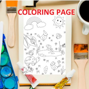 Coloring Page for Kids, PDF Printable Coloring Pages for Kids ...