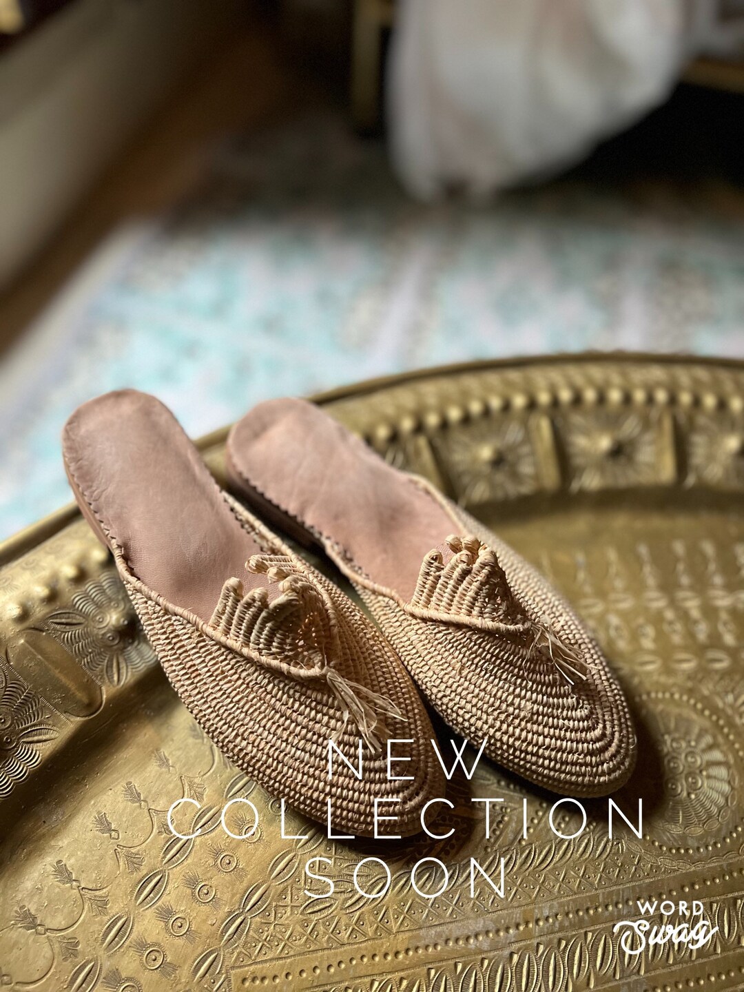Stylish Handwoven Raffia Slippers, Boho Comfort for Women, Raffia Slide ...