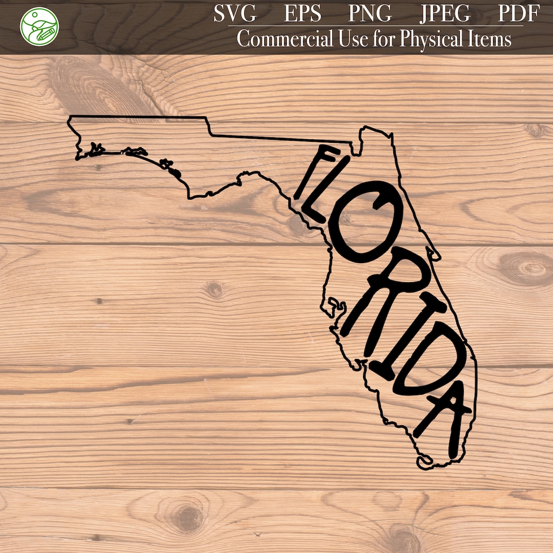 Florida State Design Download. SVG Cut File for Cricut/silhouette. PNG ...