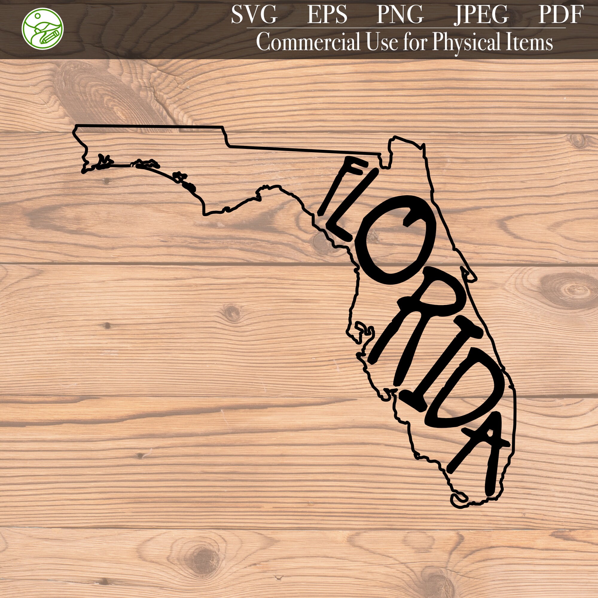 Florida State Design Download. SVG Cut File for Cricut/silhouette. PNG ...