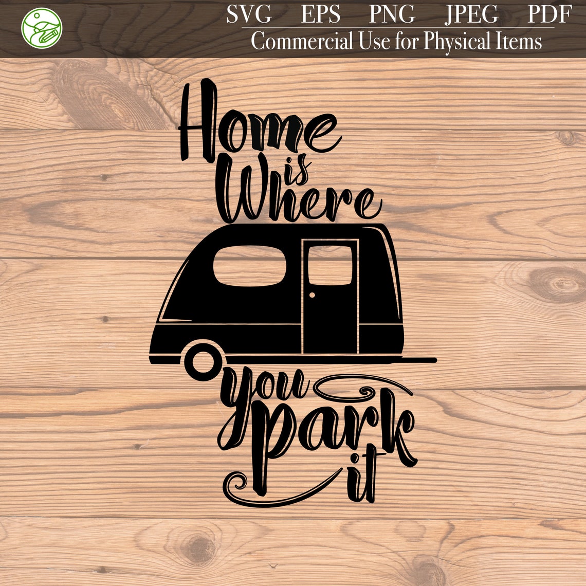 Caravan Design Download. SVG Cut File for Cricut/silhouette. PNG, JPEG ...