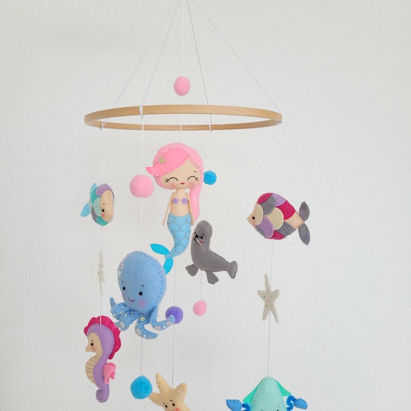 Mermaid Baby Mobile - Etsy