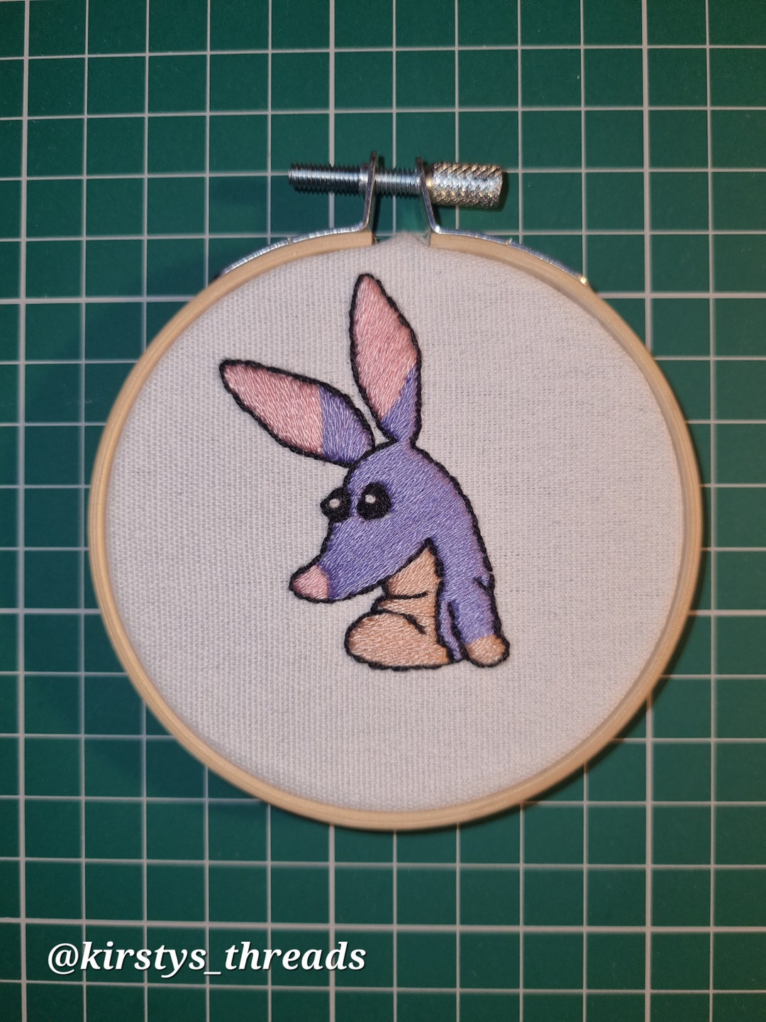 Bob Bilby Bluey Hand Embroidery. 3inch Hoop. - Etsy