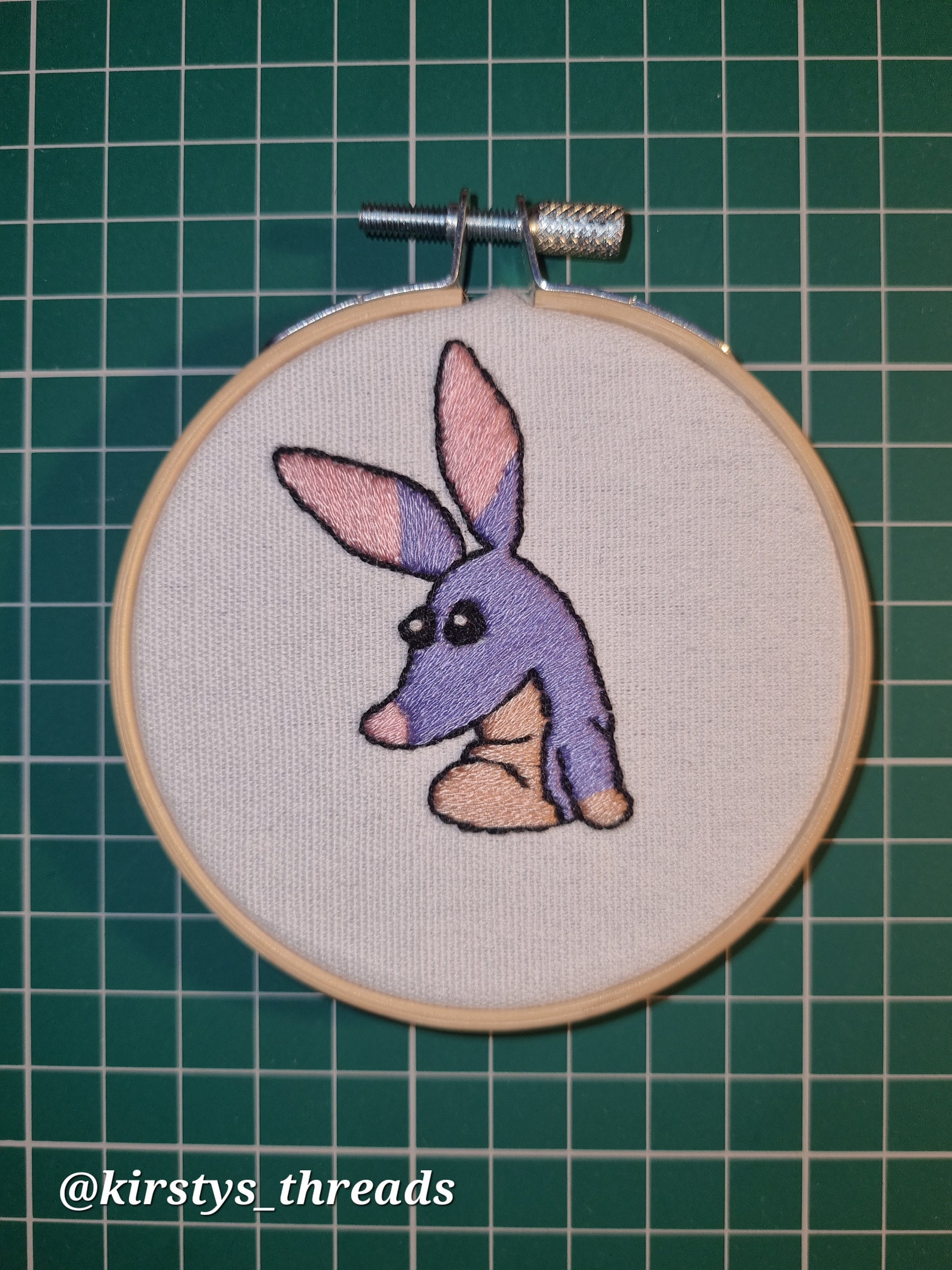 Bob Bilby Bluey Hand Embroidery. 3inch Hoop. - Etsy