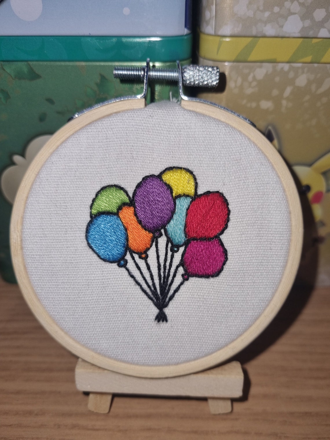 Hand Embroidered Balloons. 3inch Hoop - Etsy