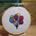 Hand Embroidered Balloons. 3inch Hoop - Etsy