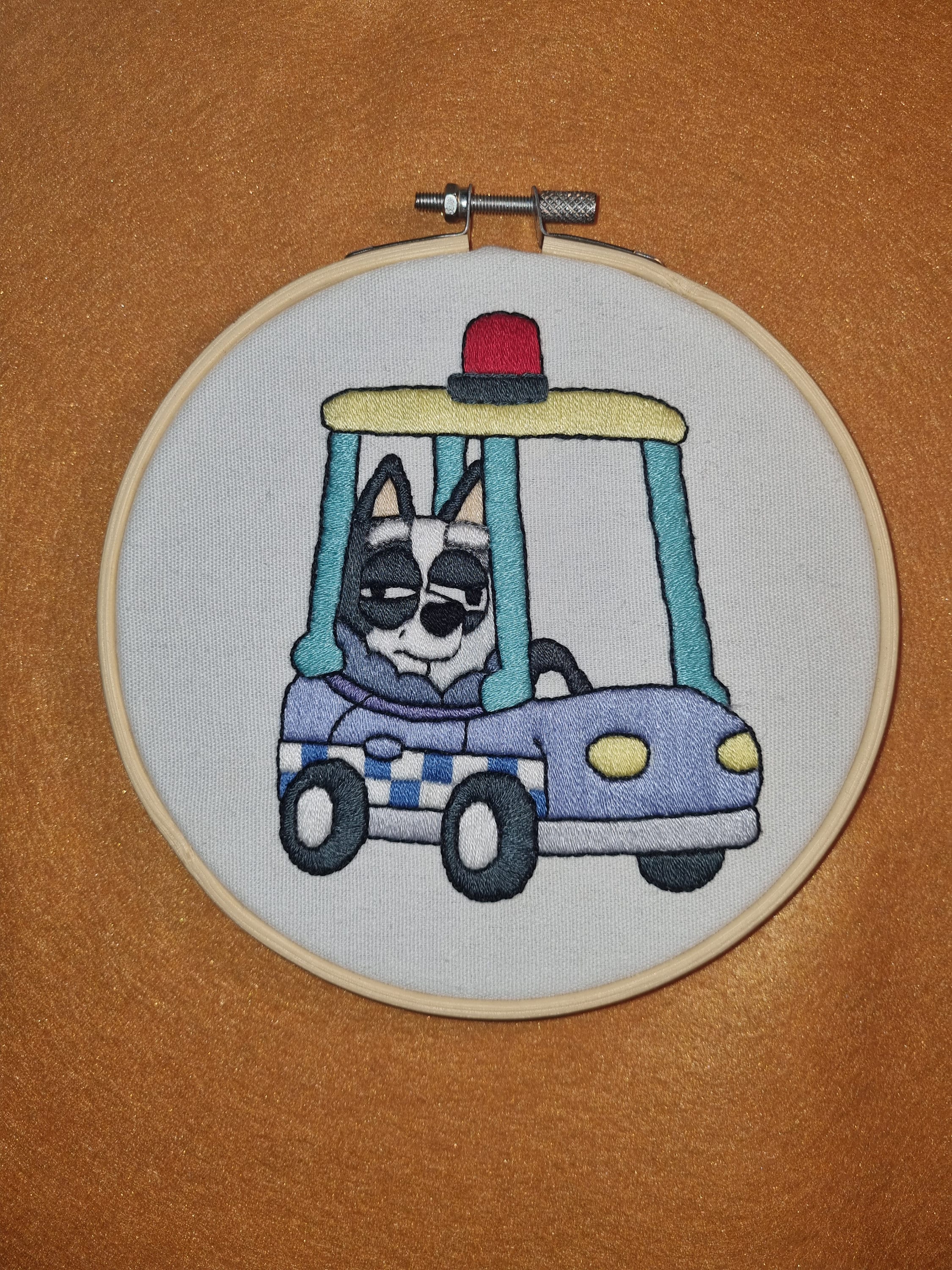 Muffin Heeler. Bluey. Hand Embroidery. 6inch Hoop. - Etsy