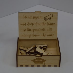 Graduation Name Drop Guest Book, Keepsake Guest Book, Personalized ...