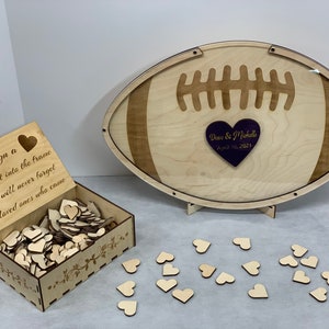 Wedding Guestbook Alternative, Football Guestbook, Guestbook, Wedding ...