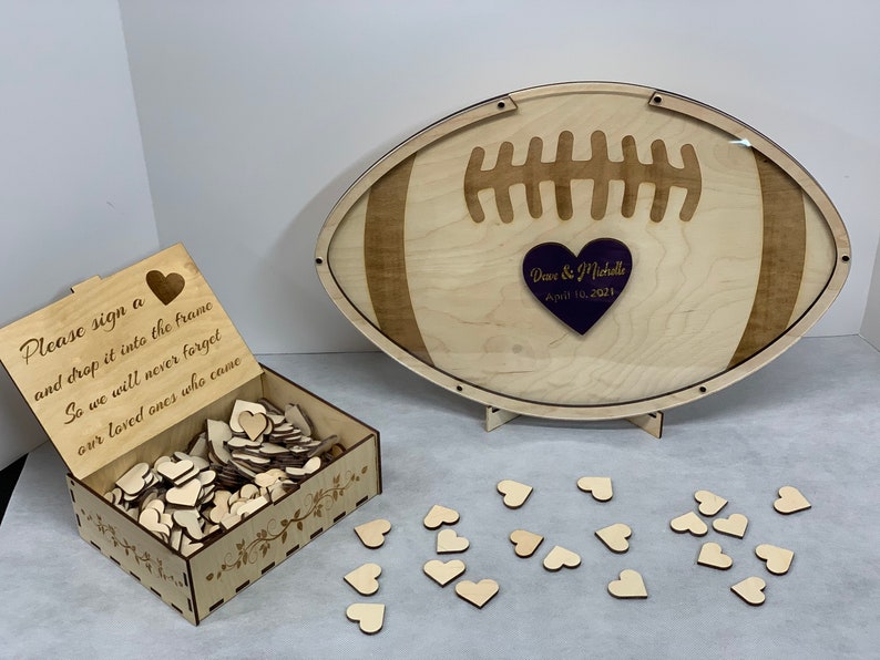 Wedding Guestbook Alternative, Football Guestbook, Guestbook, Wedding ...