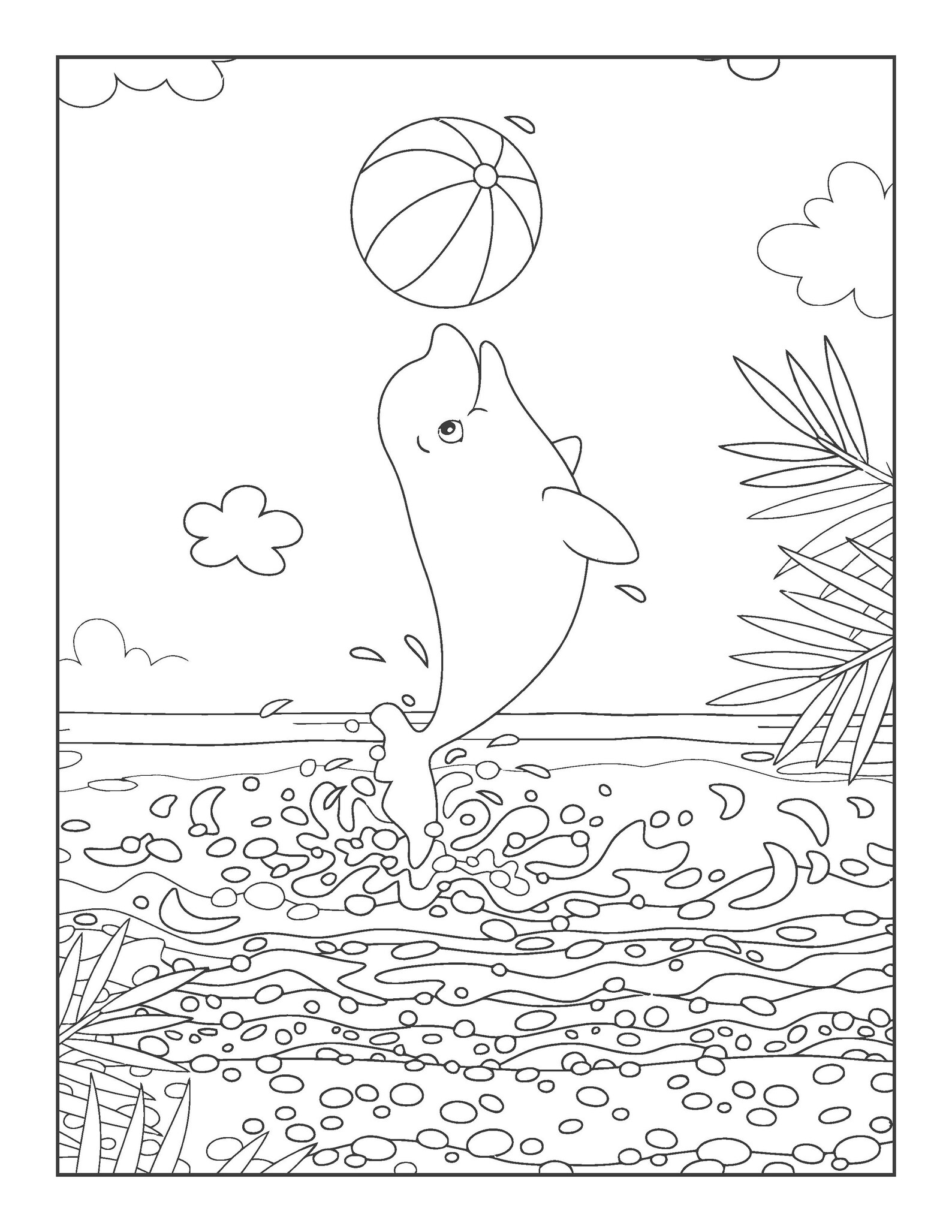 Ocean Themed Coloring Book, 20 Images/pages, Digital - Etsy
