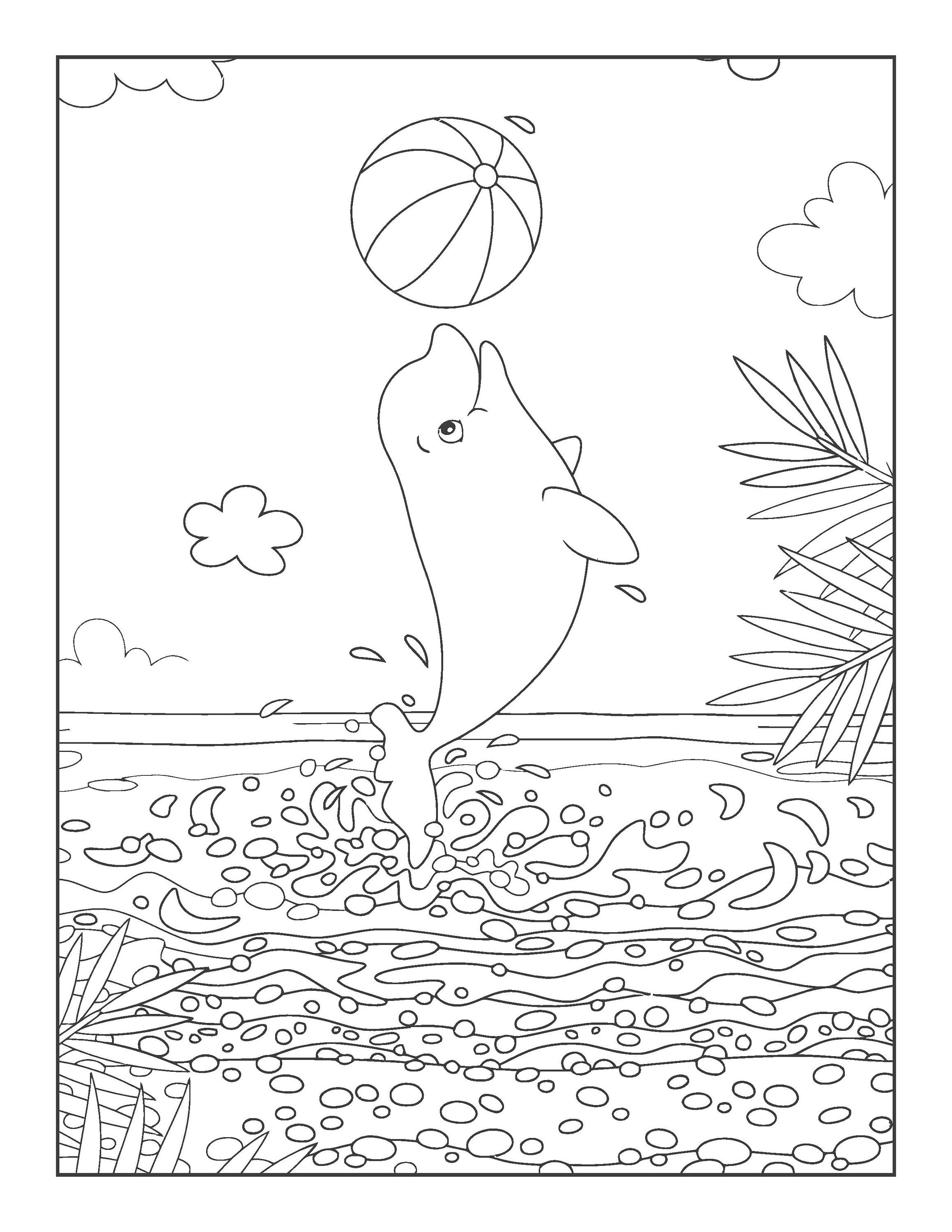 Ocean Themed Coloring Book, 20 Images/pages, Digital - Etsy