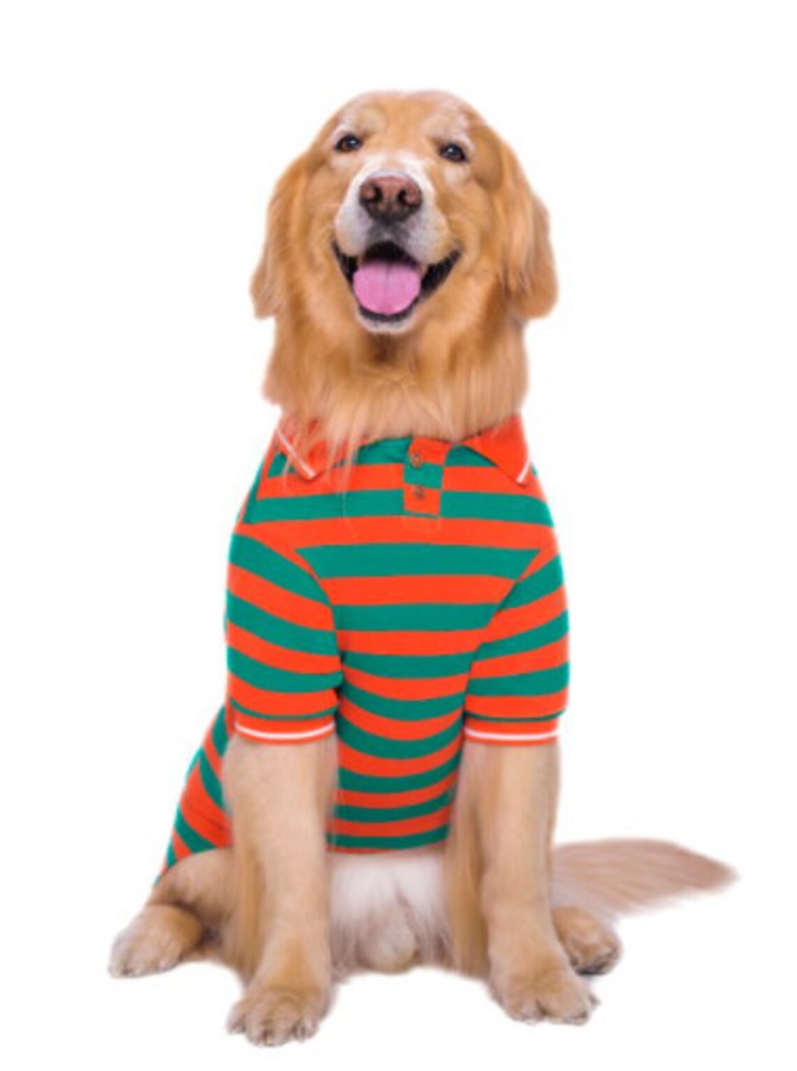 Beautiful soft and cool striped polo shirt for dogs. Free | Etsy
