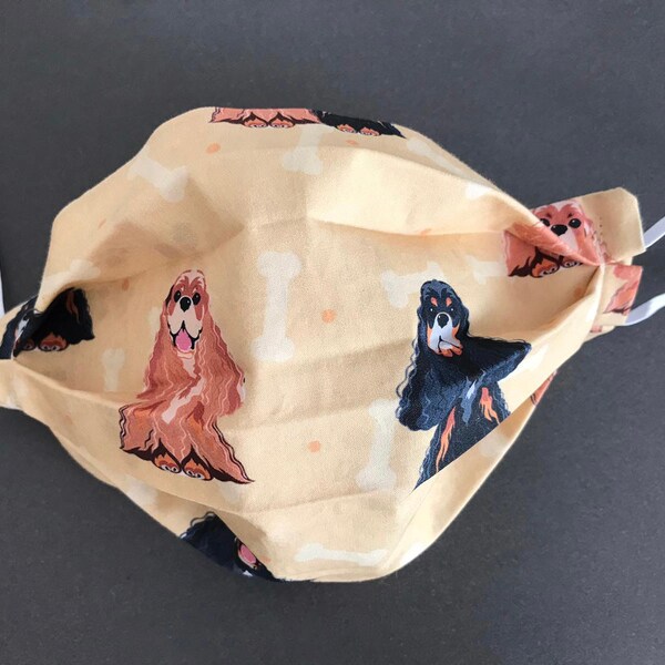 Cocker Spaniel Face Mask - Etsy