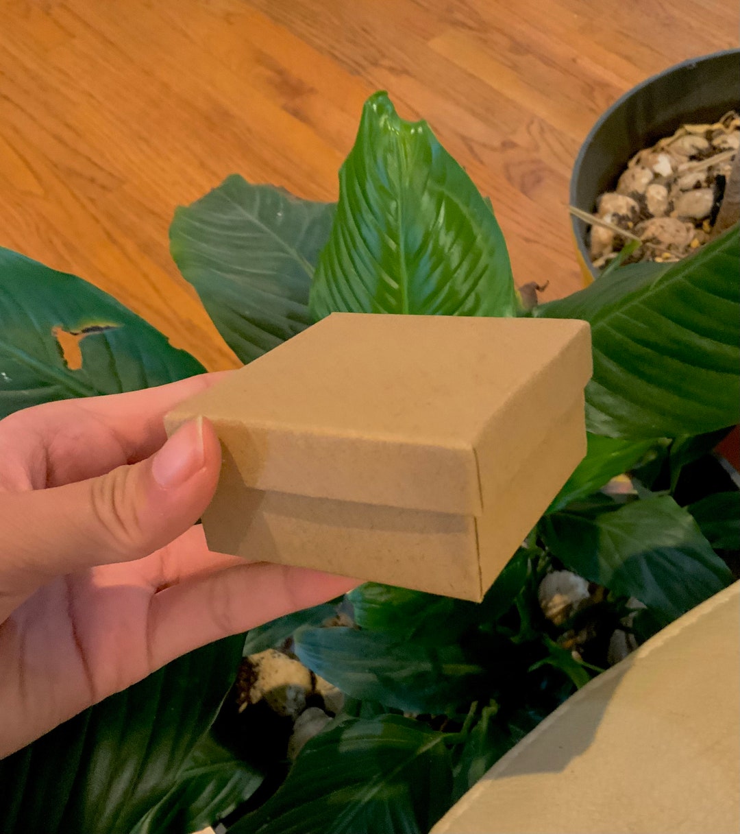 Kraft Square Gift Box - Small Gift Boxes - Cotton Filling - 2.5"x 1.5 ...