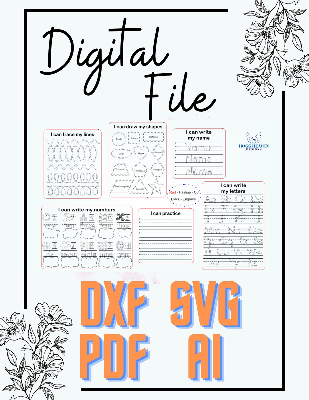 Tracing Boards L DIGITAL FILE ONLY I - Etsy